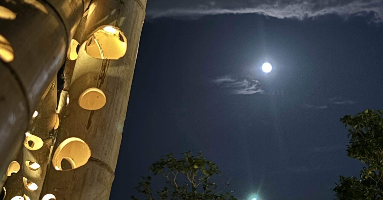 中秋の名月〜びわ湖大津港｜tsukimi-aiko