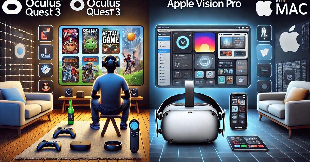 価格差は機能差？Oculus Quest 3とApple Vision Proの機能比較｜nerimakura