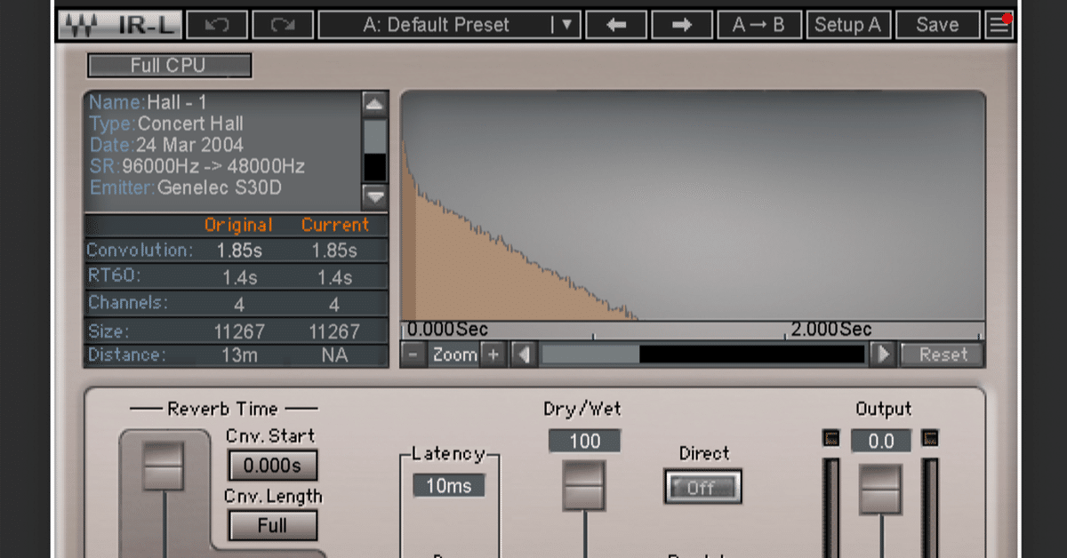 シンプルだから迷わない！Waves IR-Lで驚きの自然なリバーブを手に入れよう｜Yuuki-T