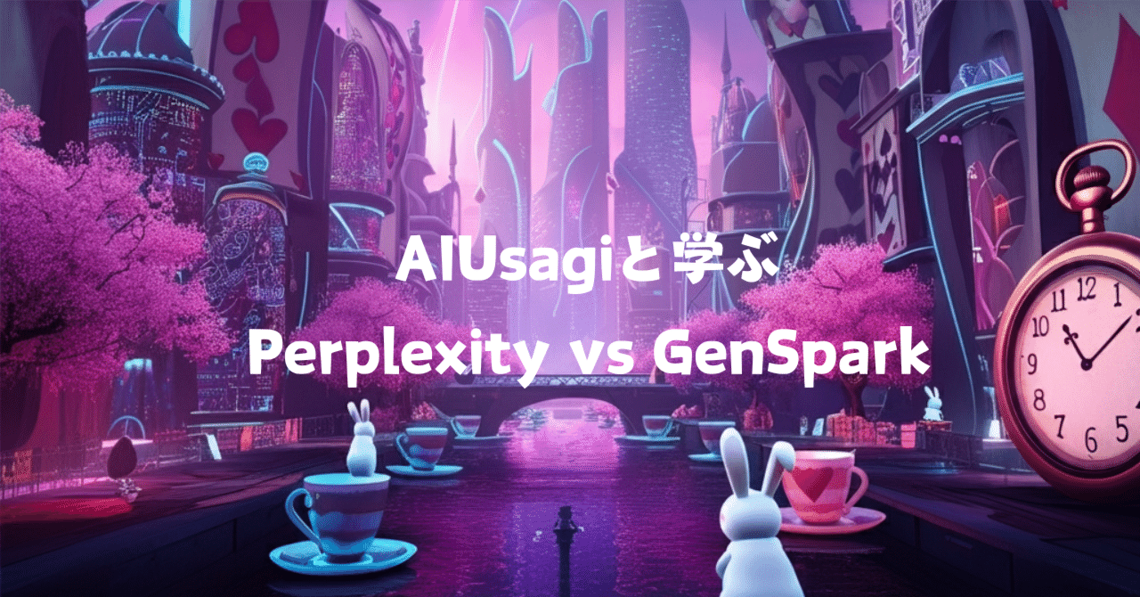Perplexity vs GenSpark：AIアシスタントの新星たち！🌟｜AI:Usagi
