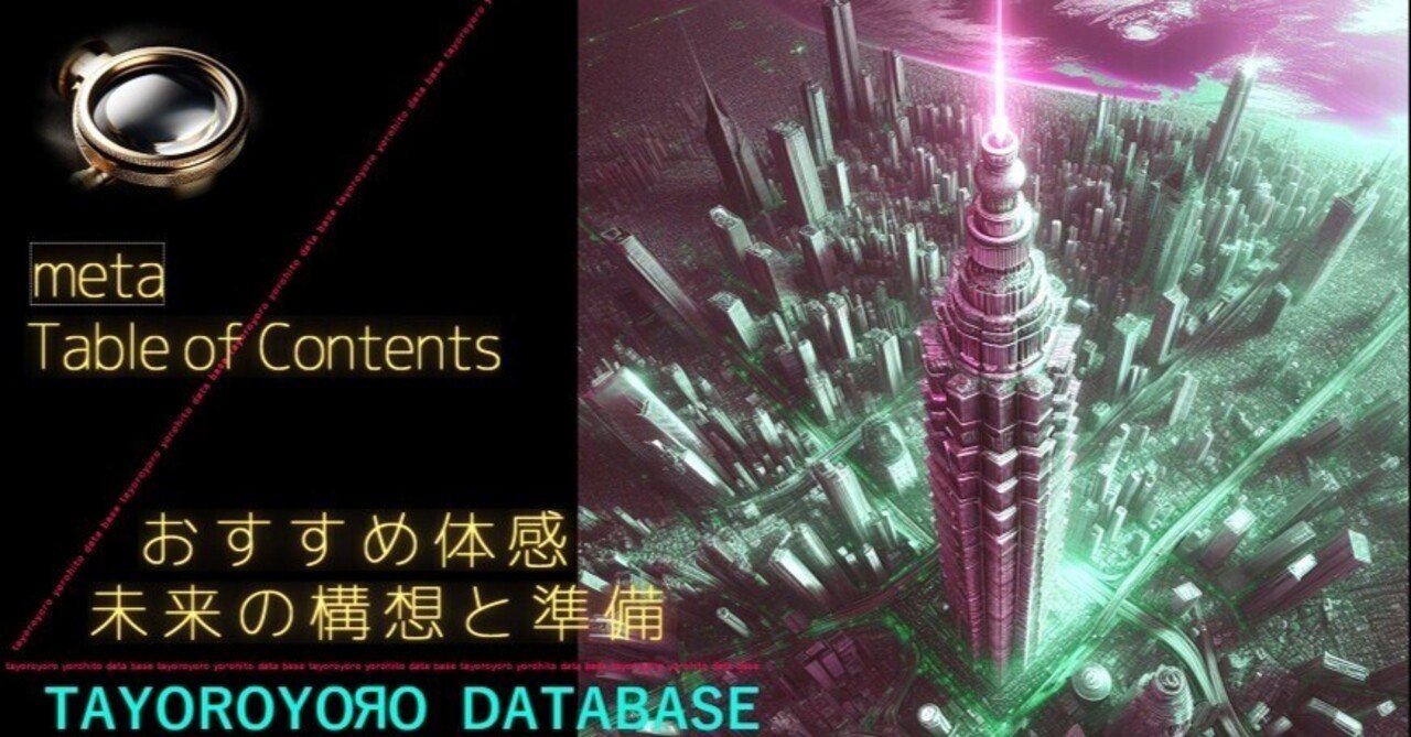 おすすめ体感 未来の構想と準備 meta tc｜たよろよろ図書館DATABASE