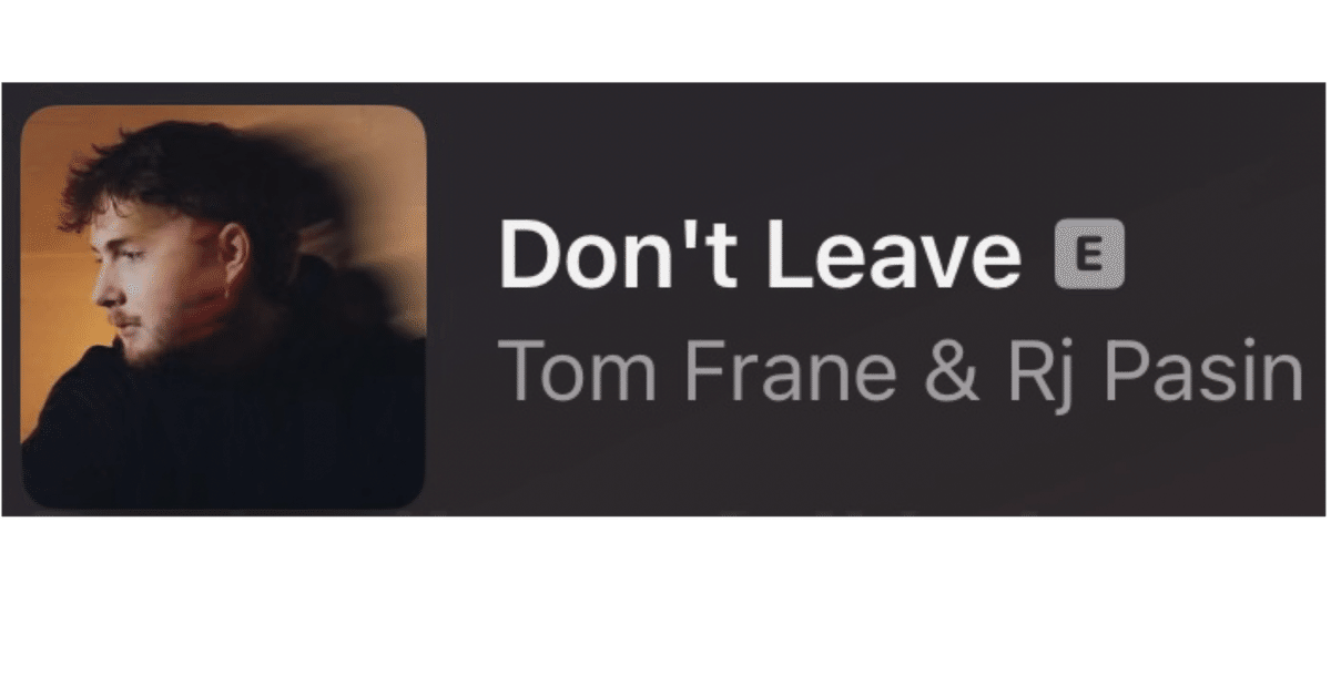 Don’t leave/Tom Frane&Rj Pasin 和訳｜disappear