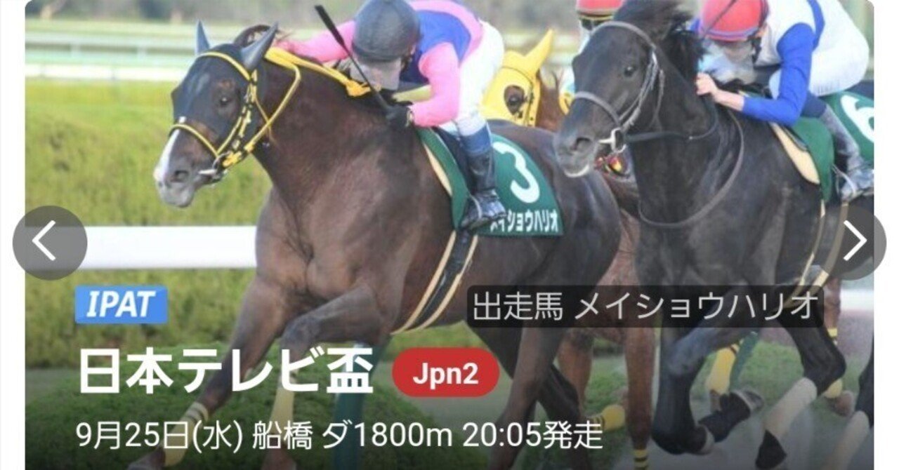 925水🔥勝負レース🔥【日本テレビ杯】重賞で勝負。良いメンバーが揃った。ここは絞って狙いたい。本命から勝負。良いレースあれば追記します