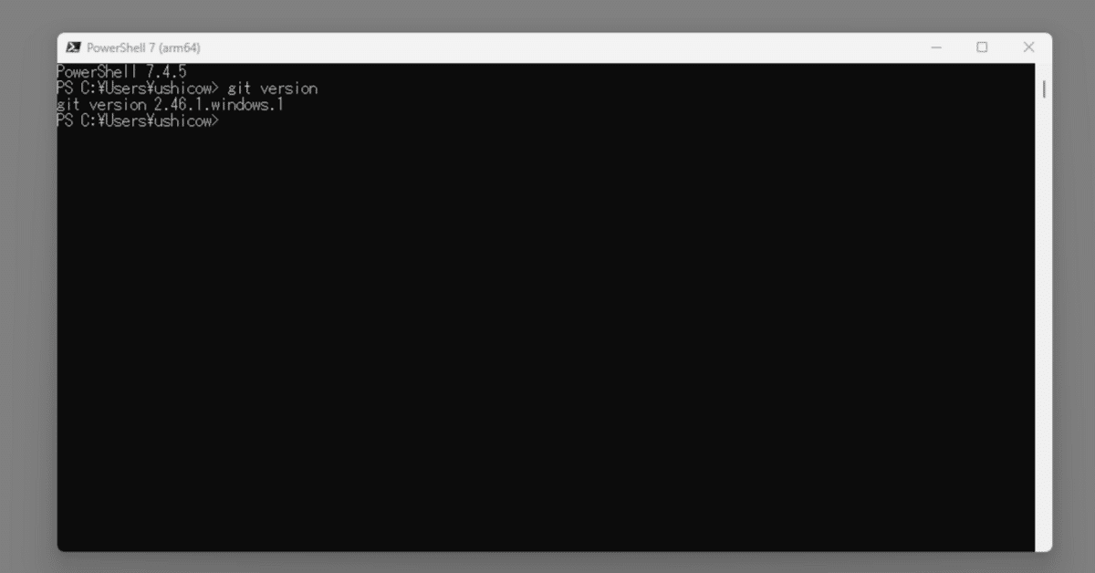 PowerShell、Git のインストール｜ushicow
