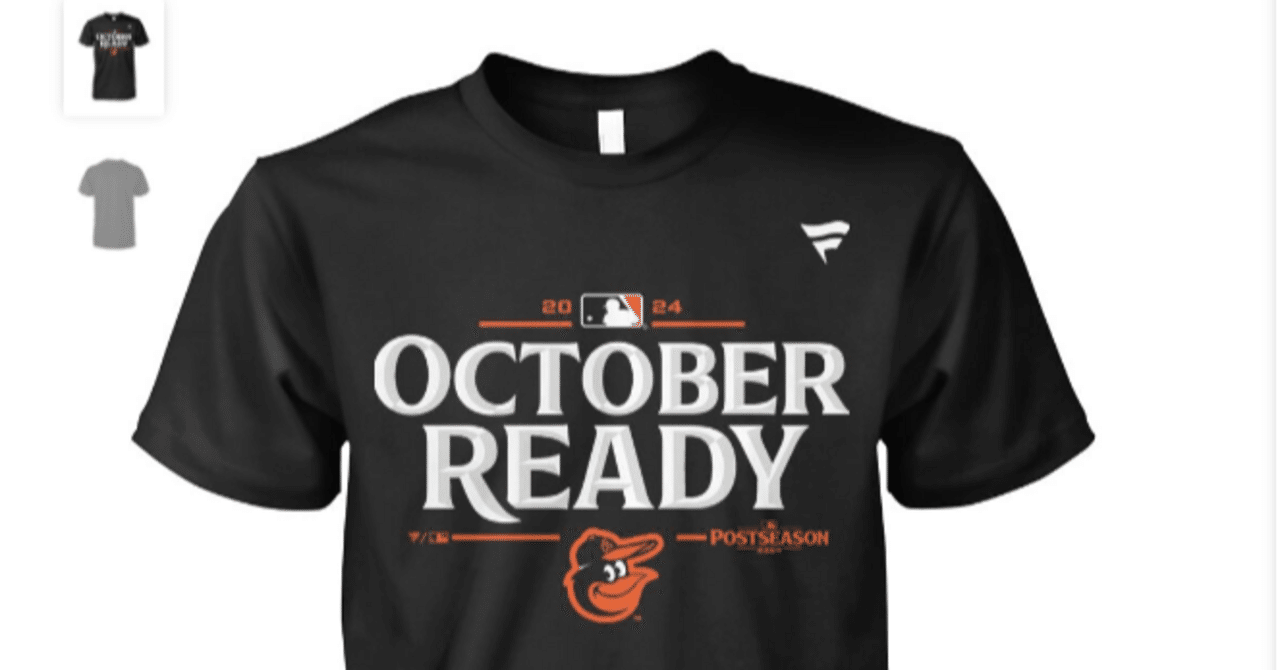 Baltimore Orioles 2024 MLB Postseason October Ready T-shirts｜Melvina