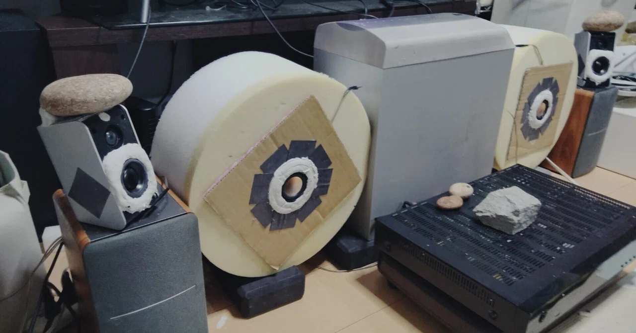 フルレンジ2inch.1chスピーカーの設置｜Hyama Natural Science Research Institute