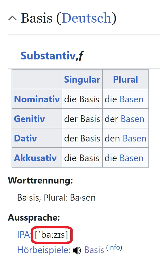 Die Basis Betreffend