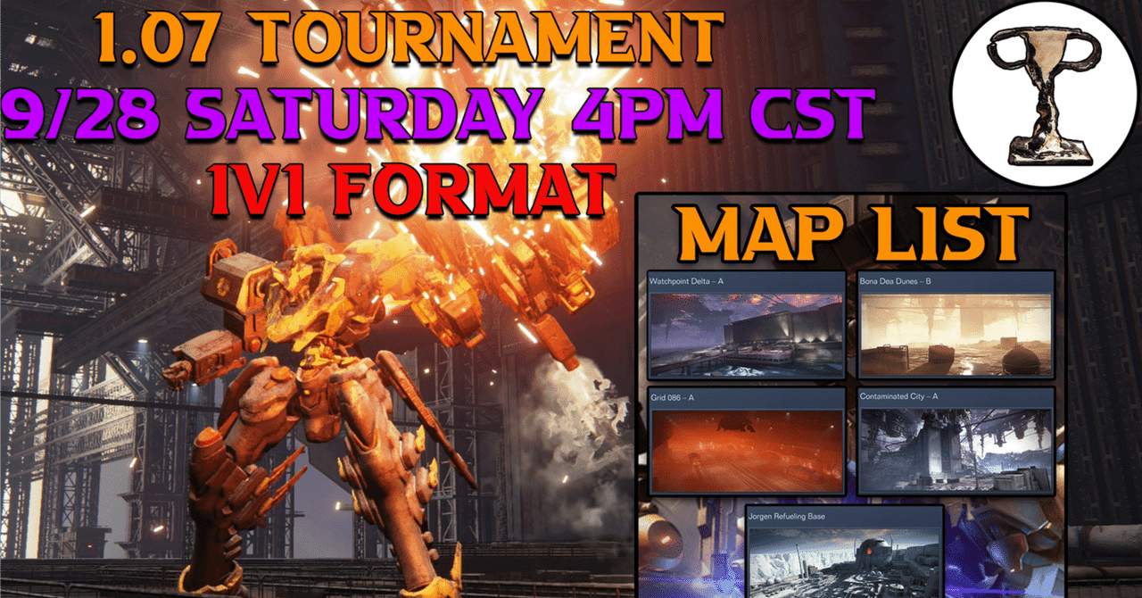 [AC6 PC版シングル戦海外大会] 1.07 Scuff Cup 2 日本時間 9/29(日) 6AM｜YOSSY441