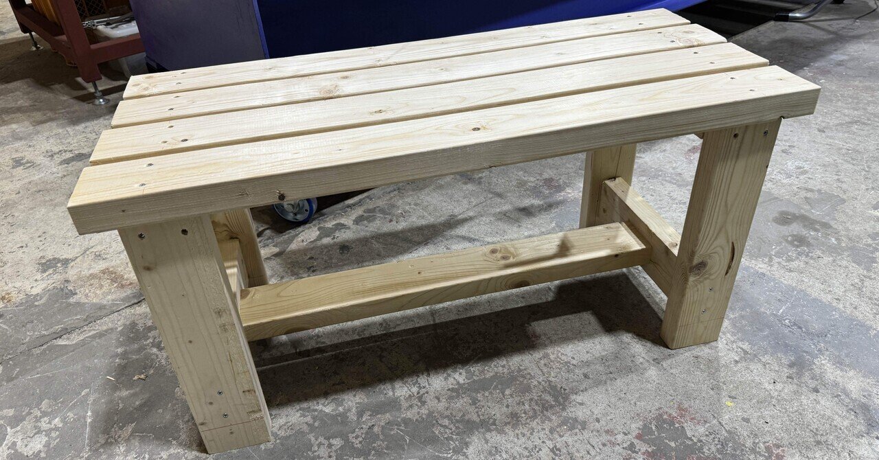 自作でベンチを作ってみた｜Yudai | 将来の夢は旅人