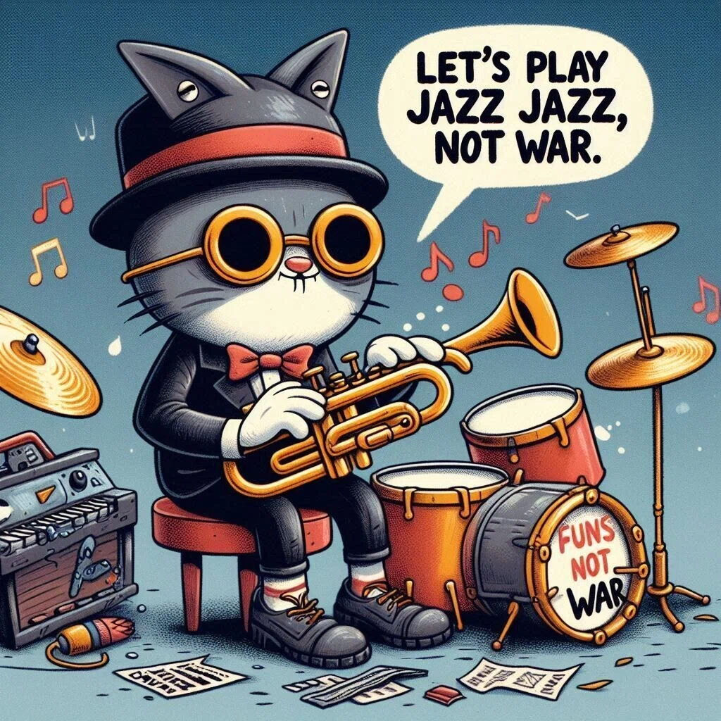 Jazz, not war｜一夜一夜に人見ごろ