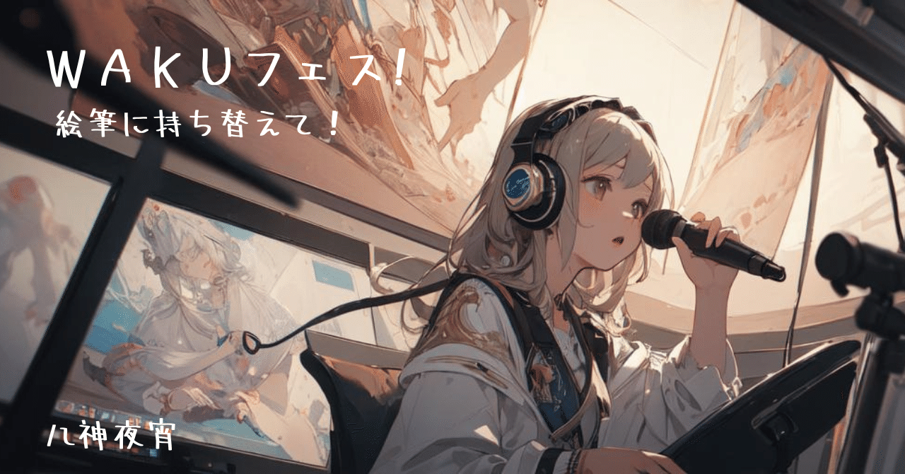 ＃WAKUフェス 絵筆に持ち替えて！｜八神 夜宵 ｜小説家