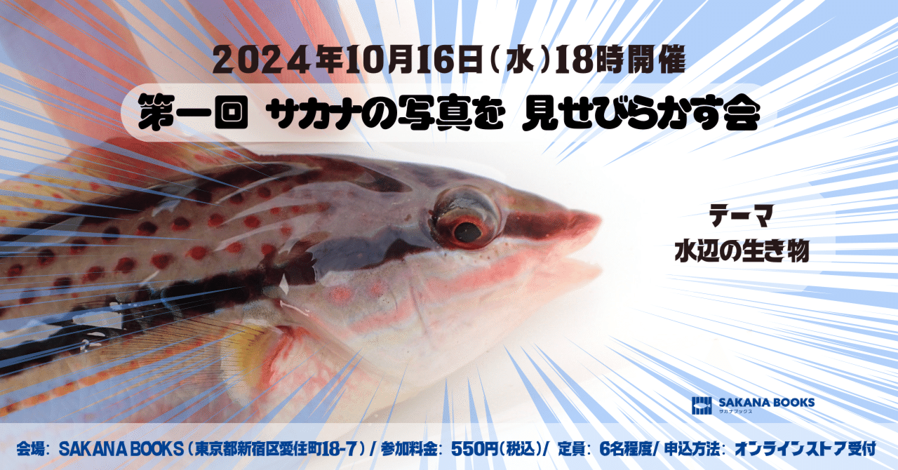 第一回サカナの写真を見せびらかす会 開催！｜SAKANA BOOKS｜サカナブックス