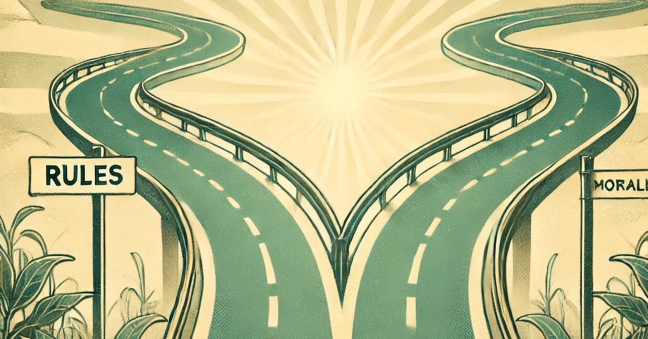 ルールよりも道徳を｜MG.OTOSAN