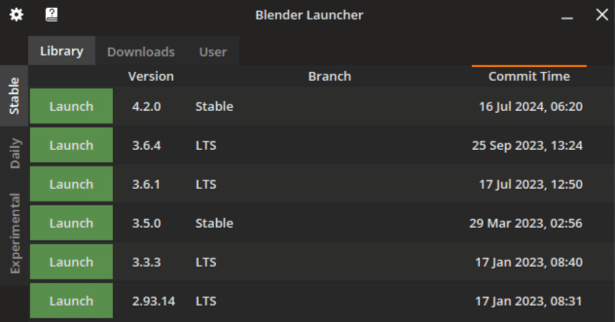 blender インストールはバージョン管理が出来る"Blender Launcher"で！｜ウカブ