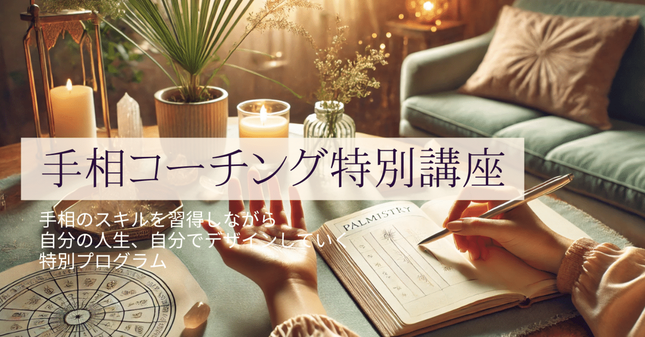 手相で未来をデザイン！LTP手相コーチング講座：第4期開講のご案内｜Masami | M.Tree 開運手相コーチ ＜手相家xノート術講師xコーチ＞