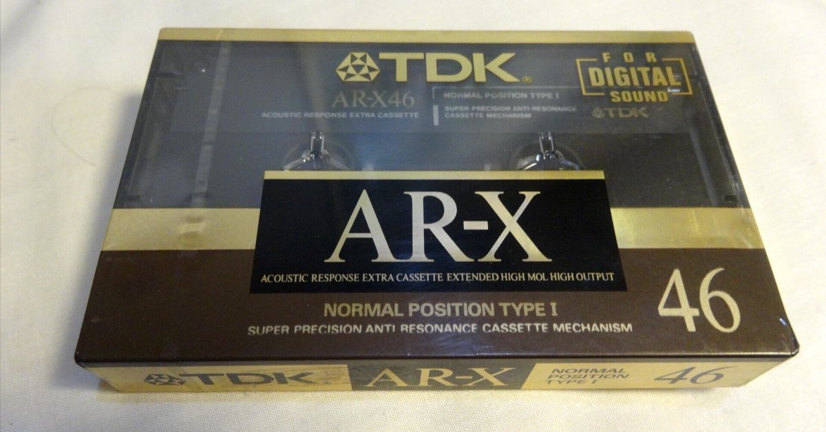 📼 カセットテープな時代#012 ｜ TDK, AR-X, TYPE1, 1990年頃｜たい ｜ 旅行初心者, 80's collector