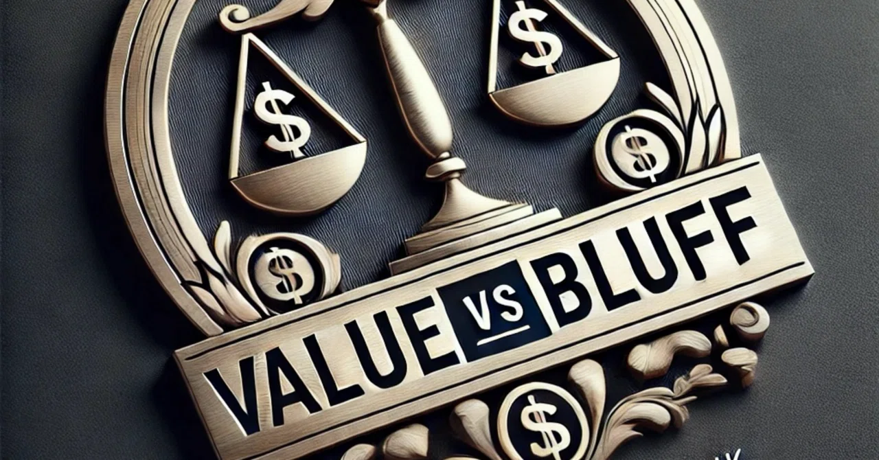 Over callerにbluffは必要か:Value vs Bluff EV｜Shin
