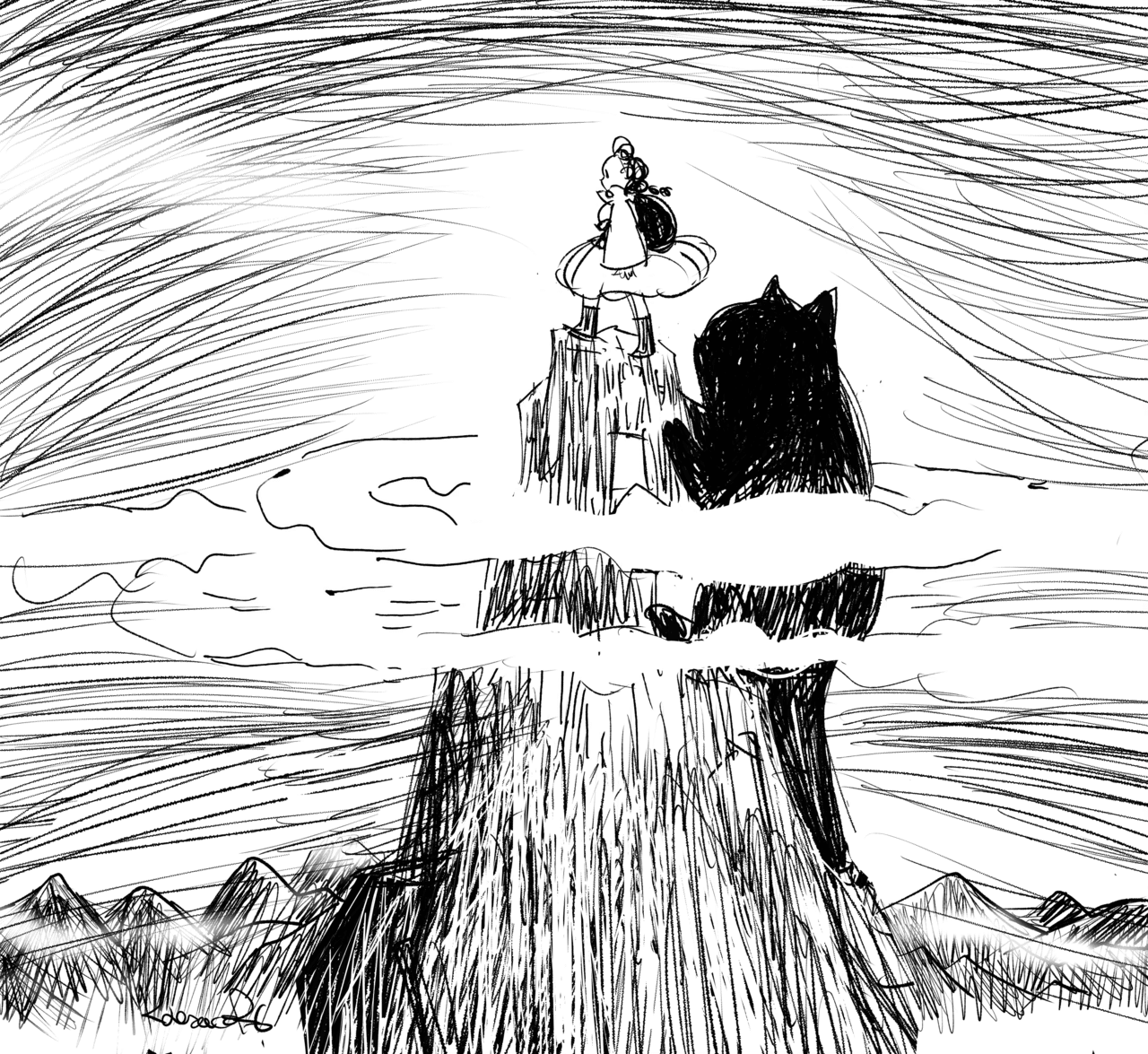 inktober2024 day19: RIDGE 投稿の遡りをするなら裏カエルコで→ https://note.com/kaeruconet_b｜kaeruco ... ((( ∧( _ )∧