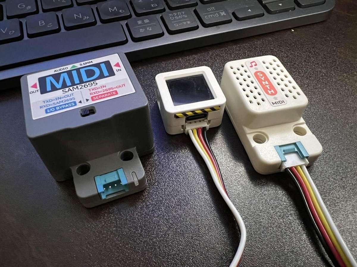M5Stack用MIDI音源ユニット（SAM2695）を鳴らしてみた(*' ')｜moridenki