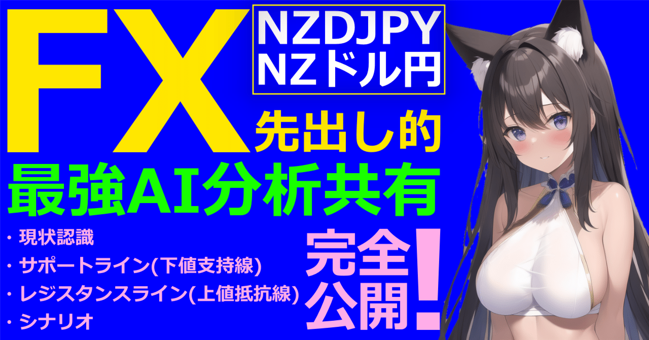 FX、NZDJPY 最強！AI相場分析共有(for 24年10月22日) ｜キモい人（BO FX IPO）