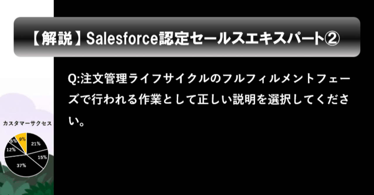 第112問：Salesforce認定セールスエキスパート｜Salesforce過去問+模擬問題の解説