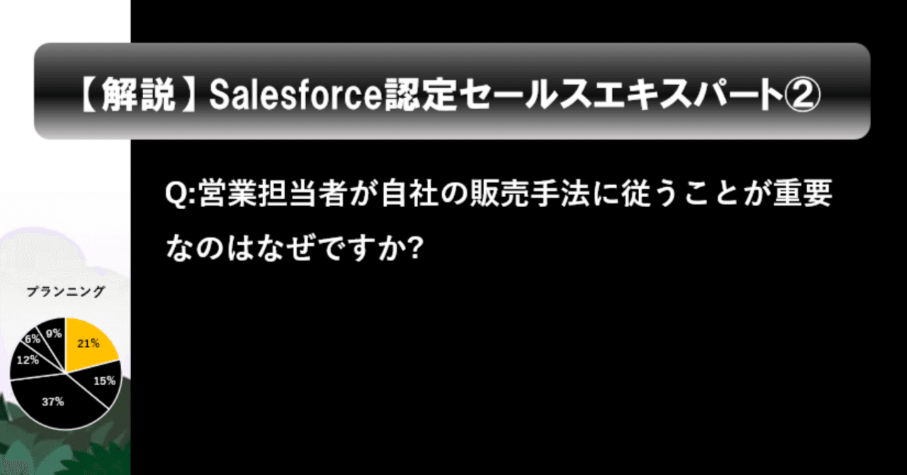 第117問：Salesforce認定セールスエキスパート｜Salesforce過去問+模擬問題の解説