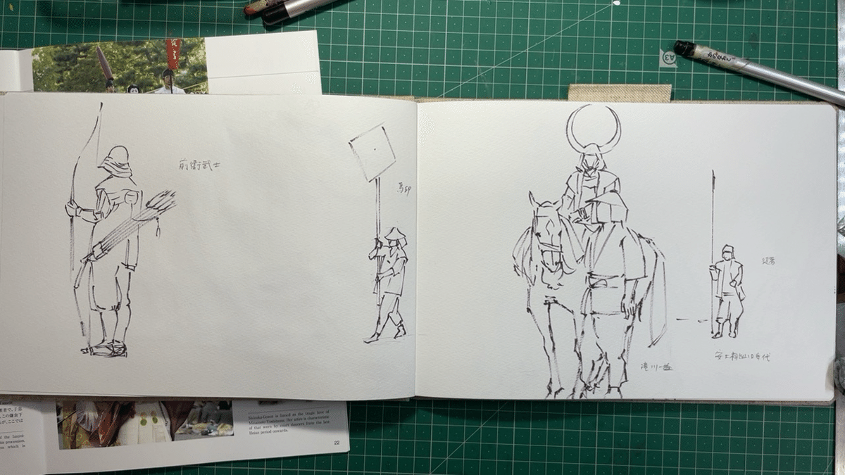 時代祭スケッチ2｜nyororoのスケッチ帖