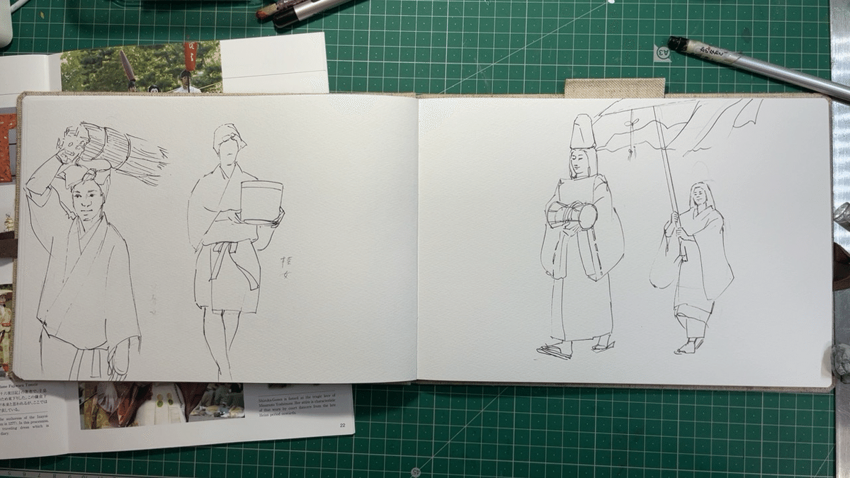 時代祭スケッチ2｜nyororoのスケッチ帖