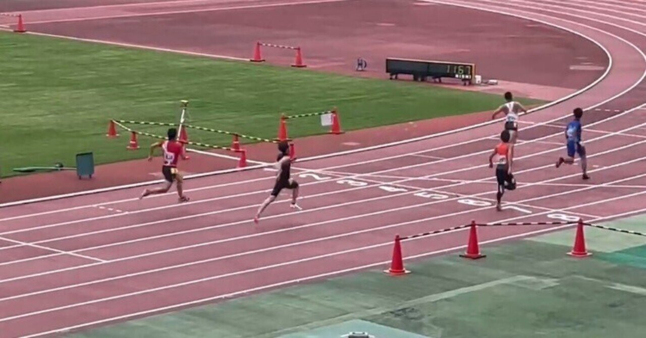 100mに出場！｜beer_polevault