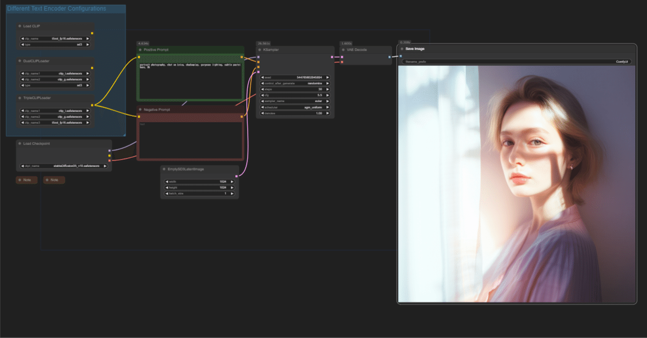 最近リリースされたStable Diffusion 3.5をComfyUIで試してみる｜SUTO