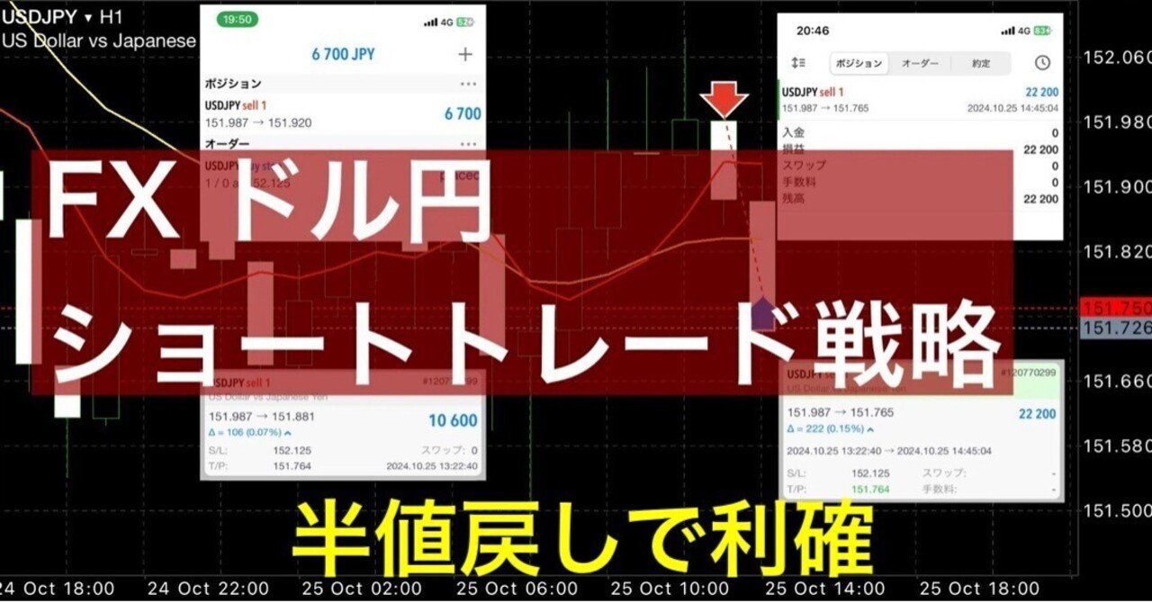 FXトレードにおける半値戻しの理由とその重要性｜captain009@FXトレーダー｜webライター