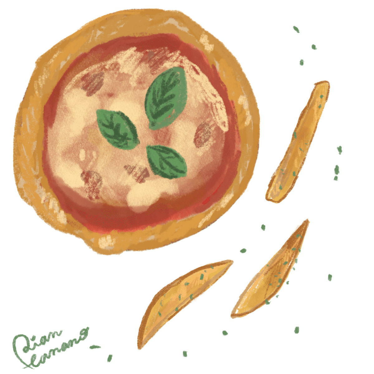 ピザとポテトどちらがメインか｜花乃りあん