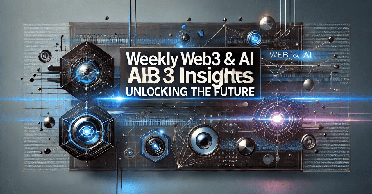 「毎週のWeb3・AIインサイト：未来の扉を開く」 ”Weekly Web3 & AI Insights: Unlocking the ...