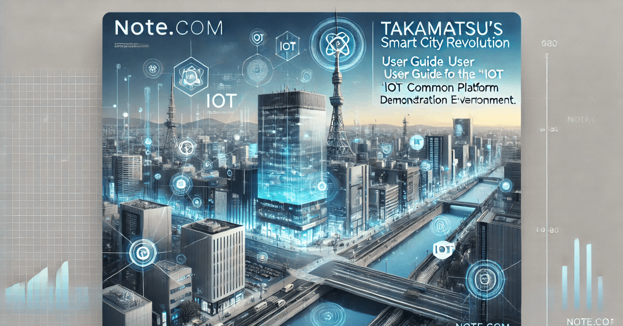 「高松市のスマートシティ革命：『IoT共通プラットフォーム実証環境』活用ガイド」"Takamatsu’s Smart City Revolution: User Guide for the ...