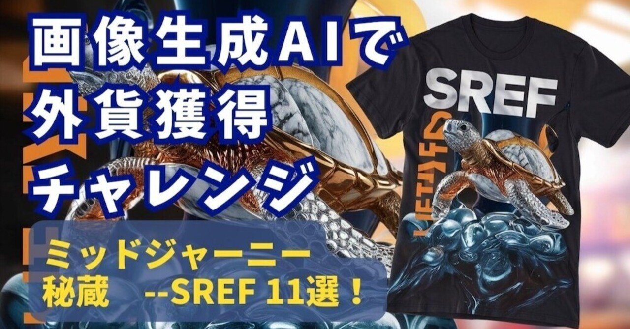 Midjourneyの禁断の呪文「--sref」で画像生成を極める｜ecさむらい / AI + ECで海外販売チャレンジ