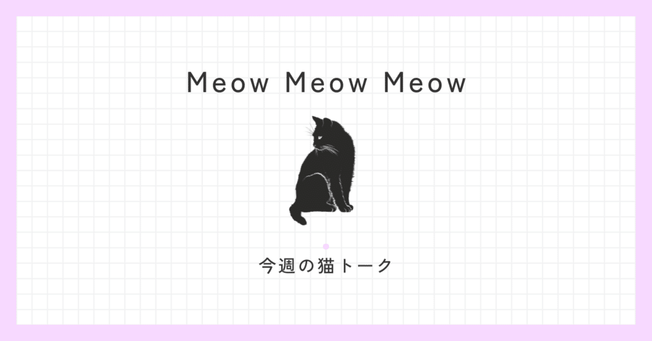 Meow Meow Meow｜らら【共同マガジン運営中】