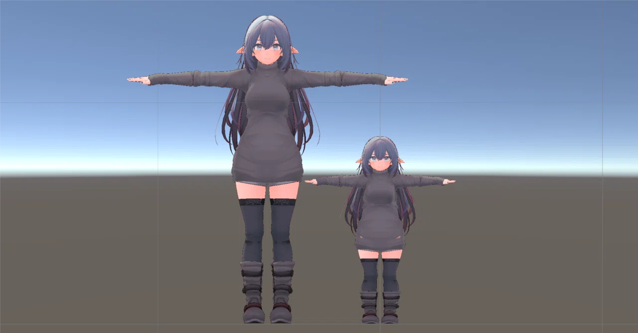 UnityでVRCのアバターをロリ化する方法｜Anchama