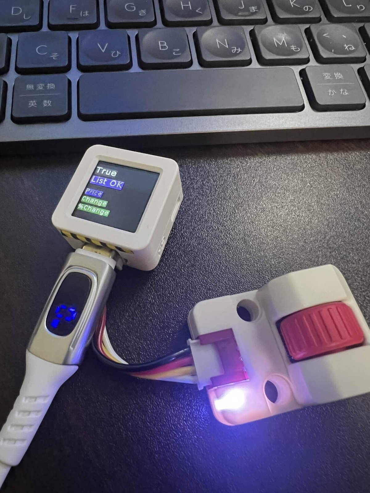 M5Stack Unit-Scrollでグリグリ株式リストから選択して株価を表示するガジェット(^^♪｜moridenki