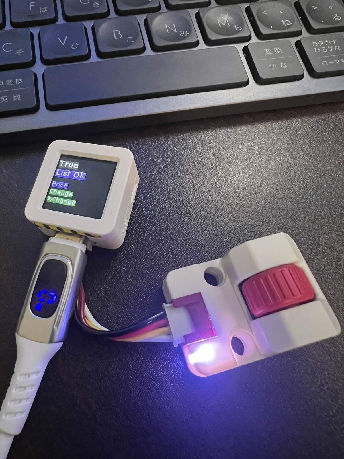 M5Stack Unit-Scrollでグリグリ株式リストから選択して株価を表示するガジェット(^^♪｜moridenki