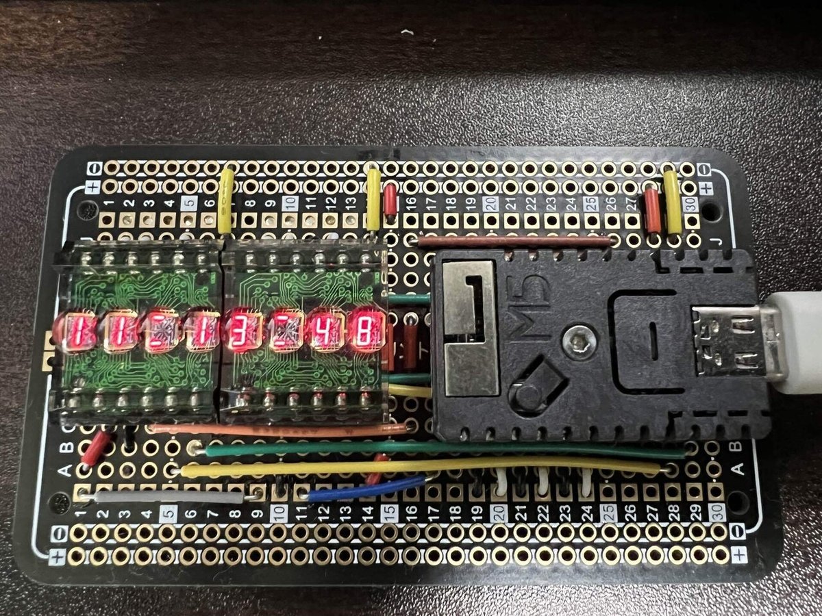 M5Stack Unit-Scrollでグリグリ株式リストから選択して株価を表示するガジェット(^^♪｜moridenki