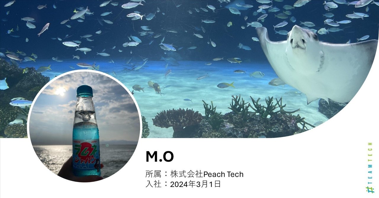 【社員ブログ#2】 はじめまして！Peach Tech所属、M.Oです！｜TeamTech グループ
