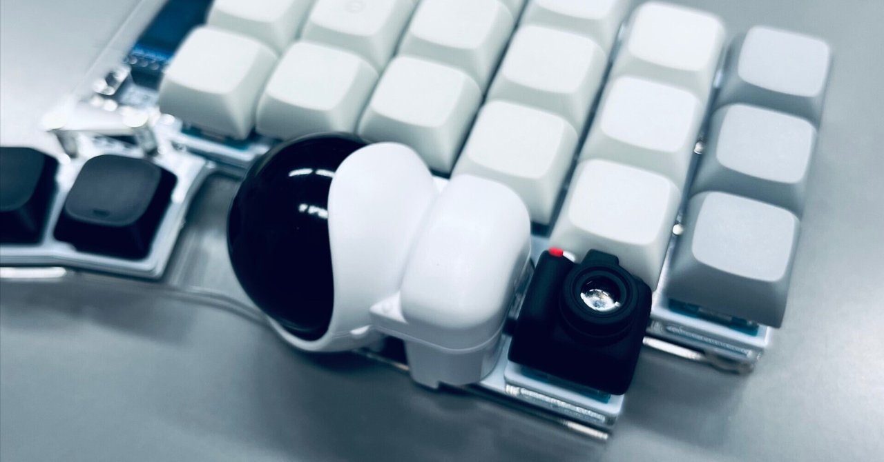 Keyball44｜待ちに待ったカメラキーキャップが届いた！｜mame