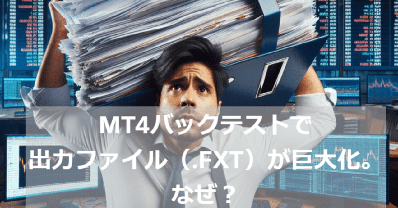 MT4のFXTファイルが巨大になる理由が判明！｜なべなべ