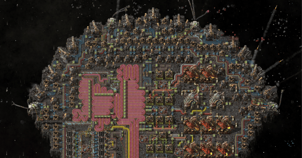 Factorio Space Ageで全てのSPによる研究を自動化しました｜spiral_power