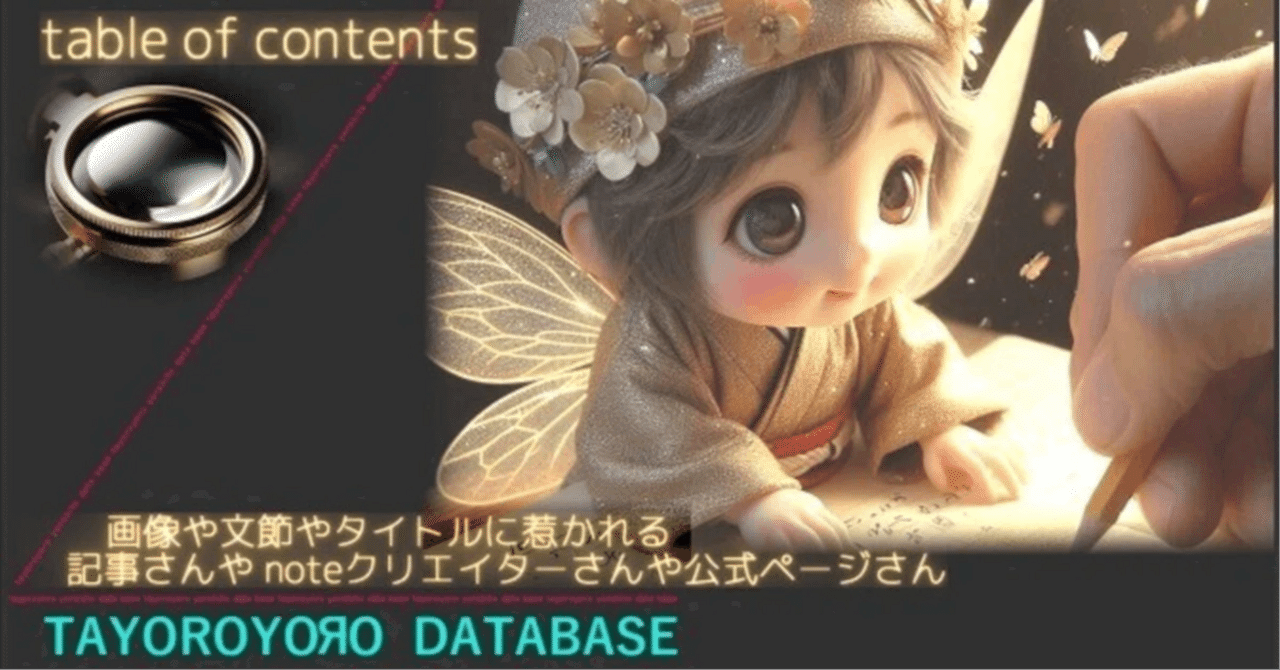 meta tc 画像や文節やタイトルに惹かれる 記事さんやnoteクリエイターさんや公式ページさんたち ｜たよろよろ図書館DATABASE