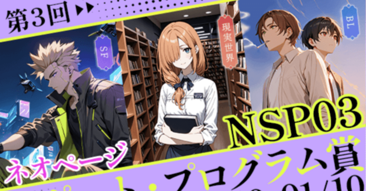 【応募受付中】第3回「NSP」賞を開催！｜ネオページ