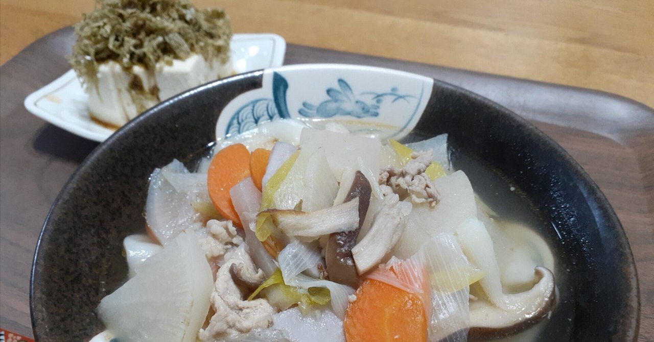 『おっきりこみうどん』(塩分1.5g)｜guttyo