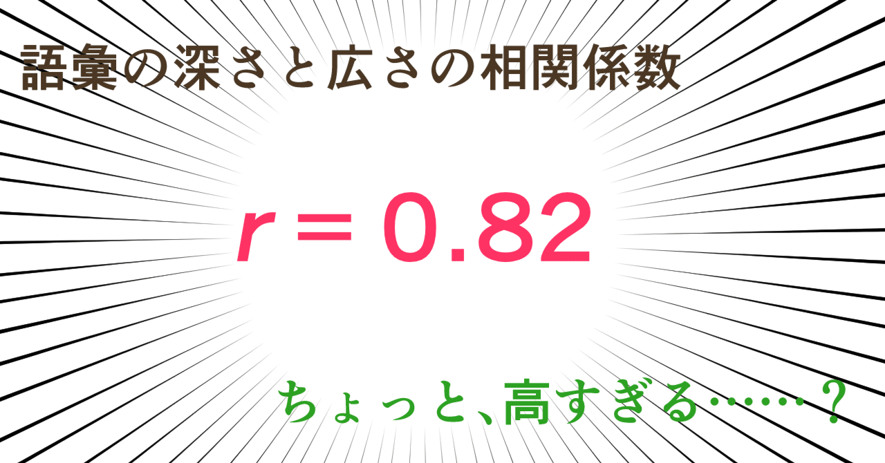 【語彙の深さの測定】(12) 連想テスト（深さ）とマッチングテスト（広さ）の相関関係は？【Read98】(1)｜猪原敬介 / Keisuke Inohara