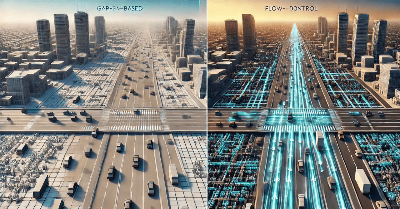 【論文要約:自動運転関連】Comparison of gap-based and flow-based control strategies using a new controlled ...