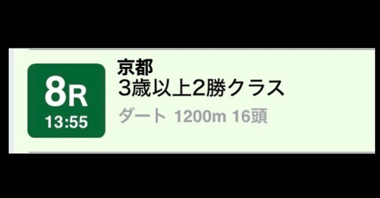 京都8R 13:55｜競馬投資365 🏇 💴